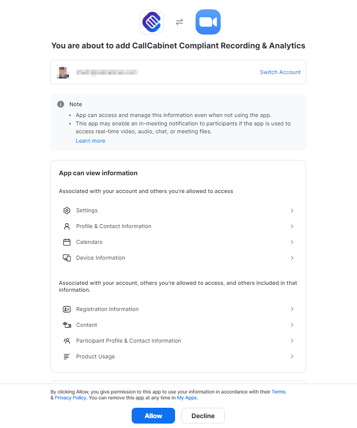 Installing CallCabinet's Compliant Recording & Analytics app