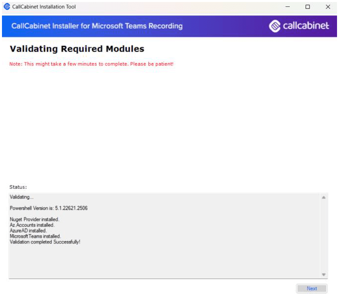 CallCabinet for MS Teams Installer to Remove Installation