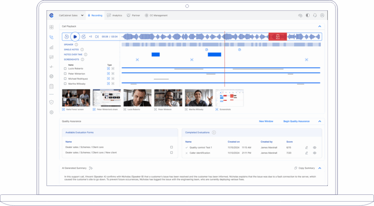 CallCabinet’s New UI and AI-Powered Conversation Analytics - Call Recording
